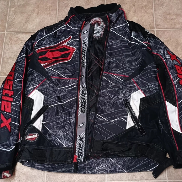 Castle X | Jackets & Coats | Castle X Black And Red Bike Jacket | Poshmark